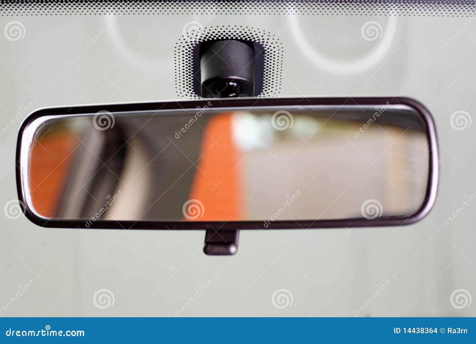 Rearview mirror stock photo. Image of space, color, inside - 14438364