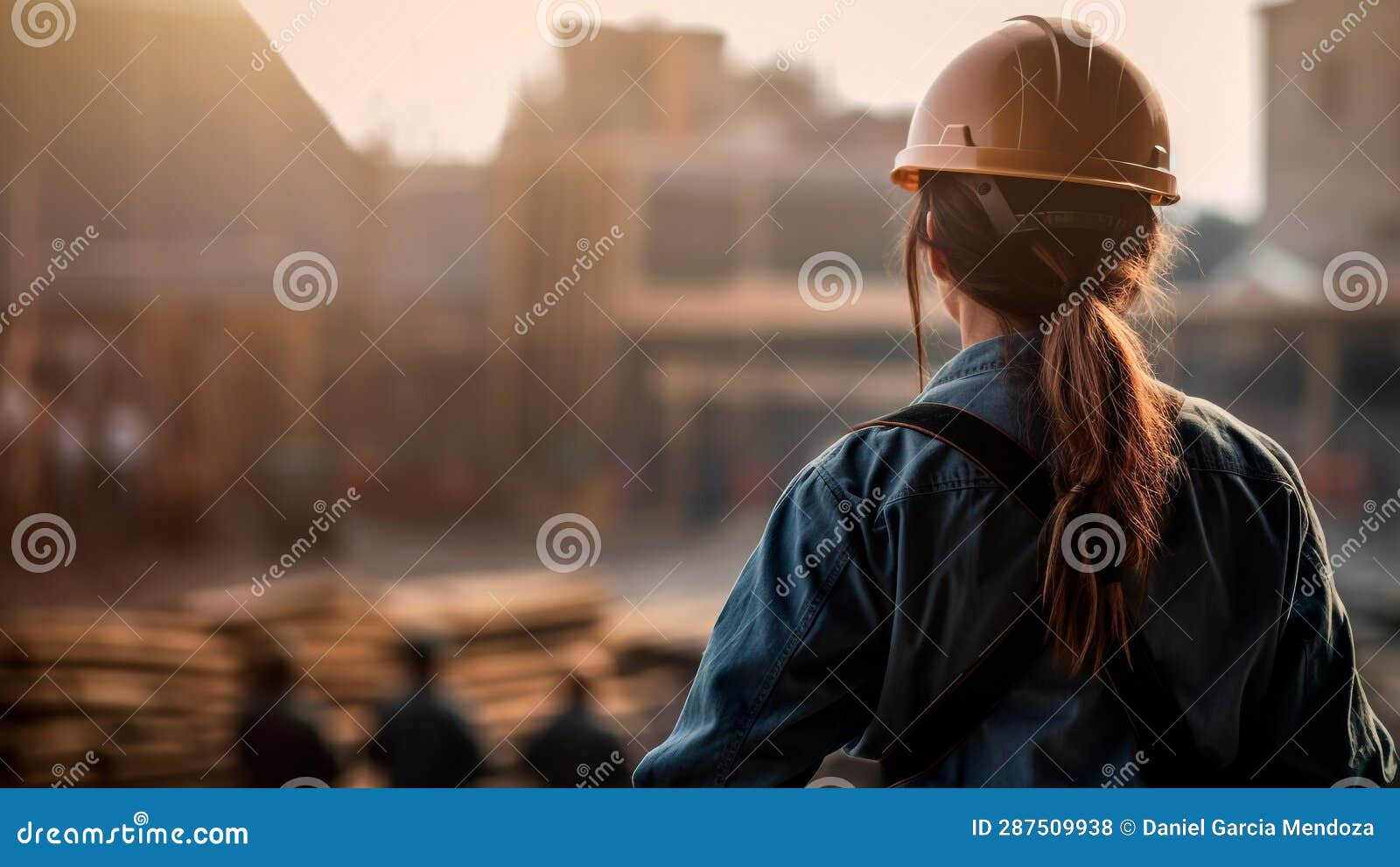 Generative AI A Laborer Uses A Jackhammer To Break Up A Concrete Stock Photography ...