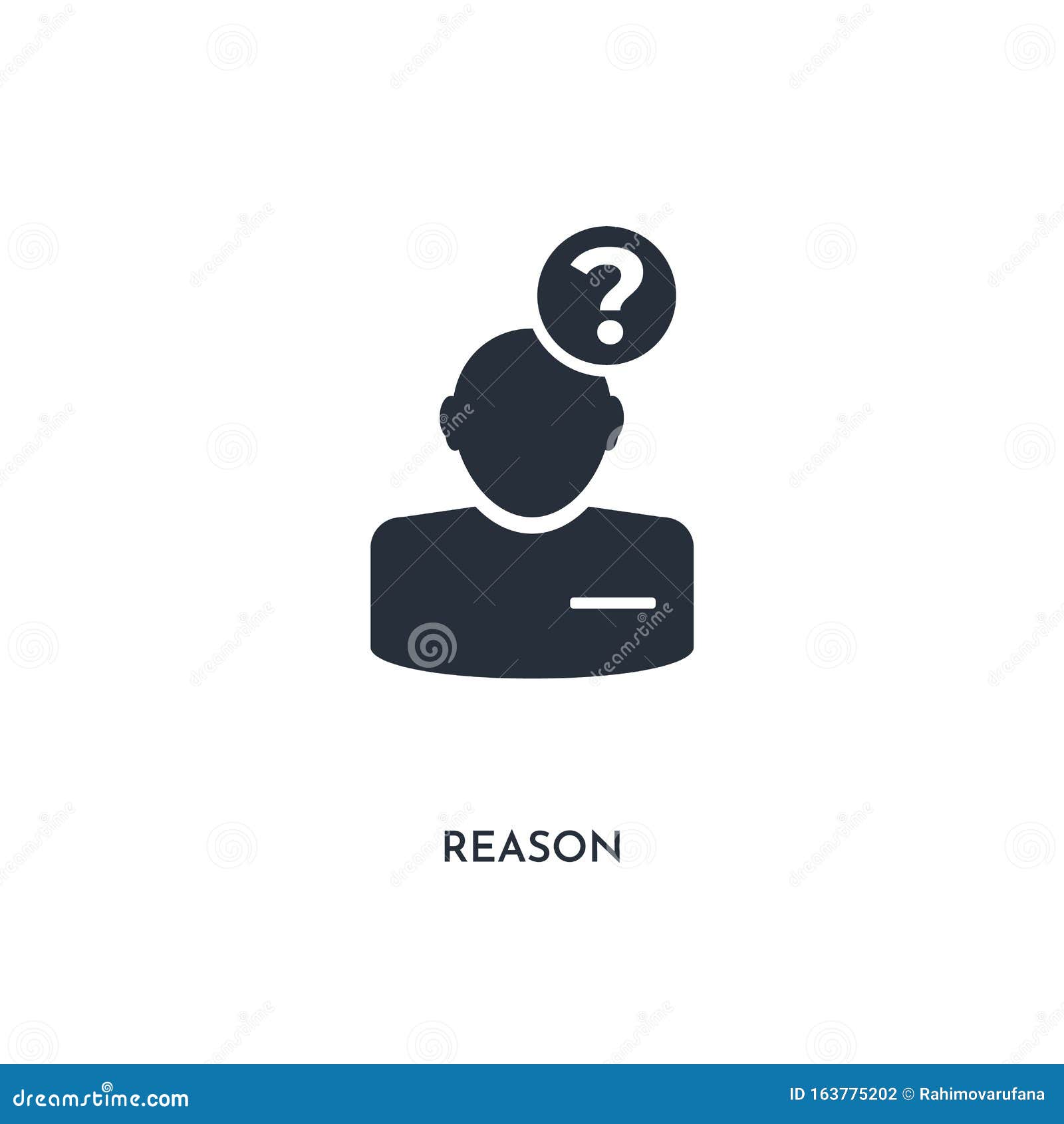 Reason Icon. Simple Element Illustration. Isolated Trendy Filled Reason ...