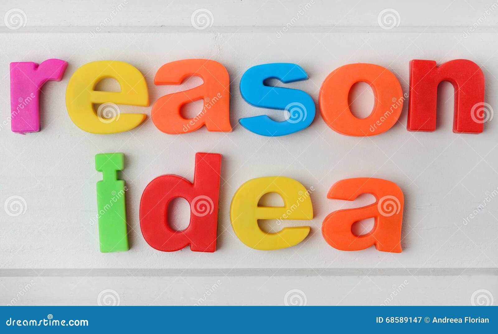 Reason idea words on table stock image. Image of career - 68589147