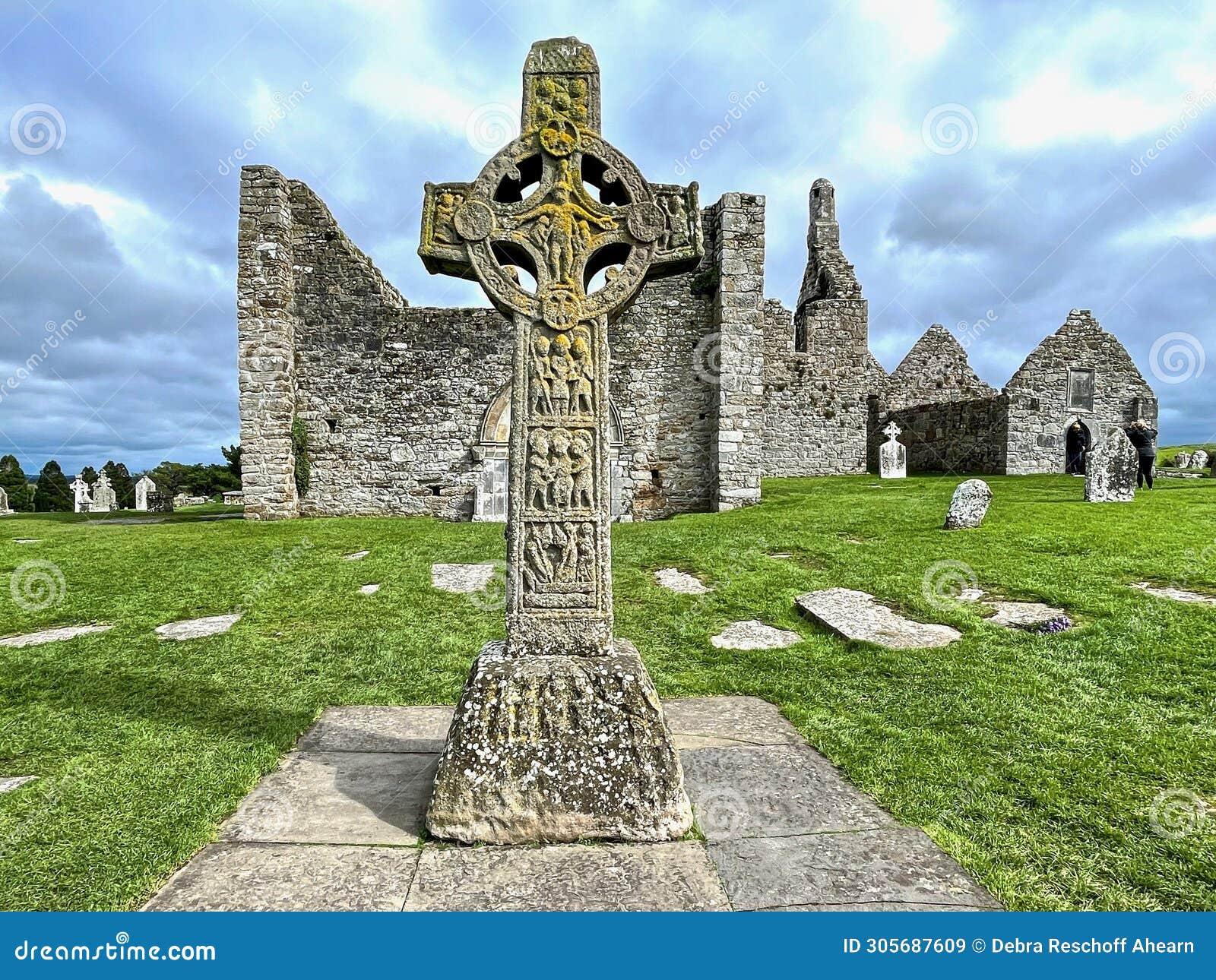 The Cross of the Scriptures, Clonmacnoise, Co. Offaly Stock Image ...