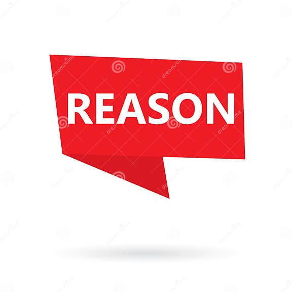 Reason word on a sticker stock vector. Illustration of question - 132068605