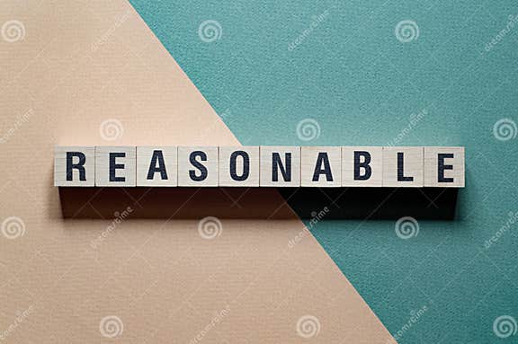 Reasonable - Word Concept on Cubes Stock Image - Image of problem ...