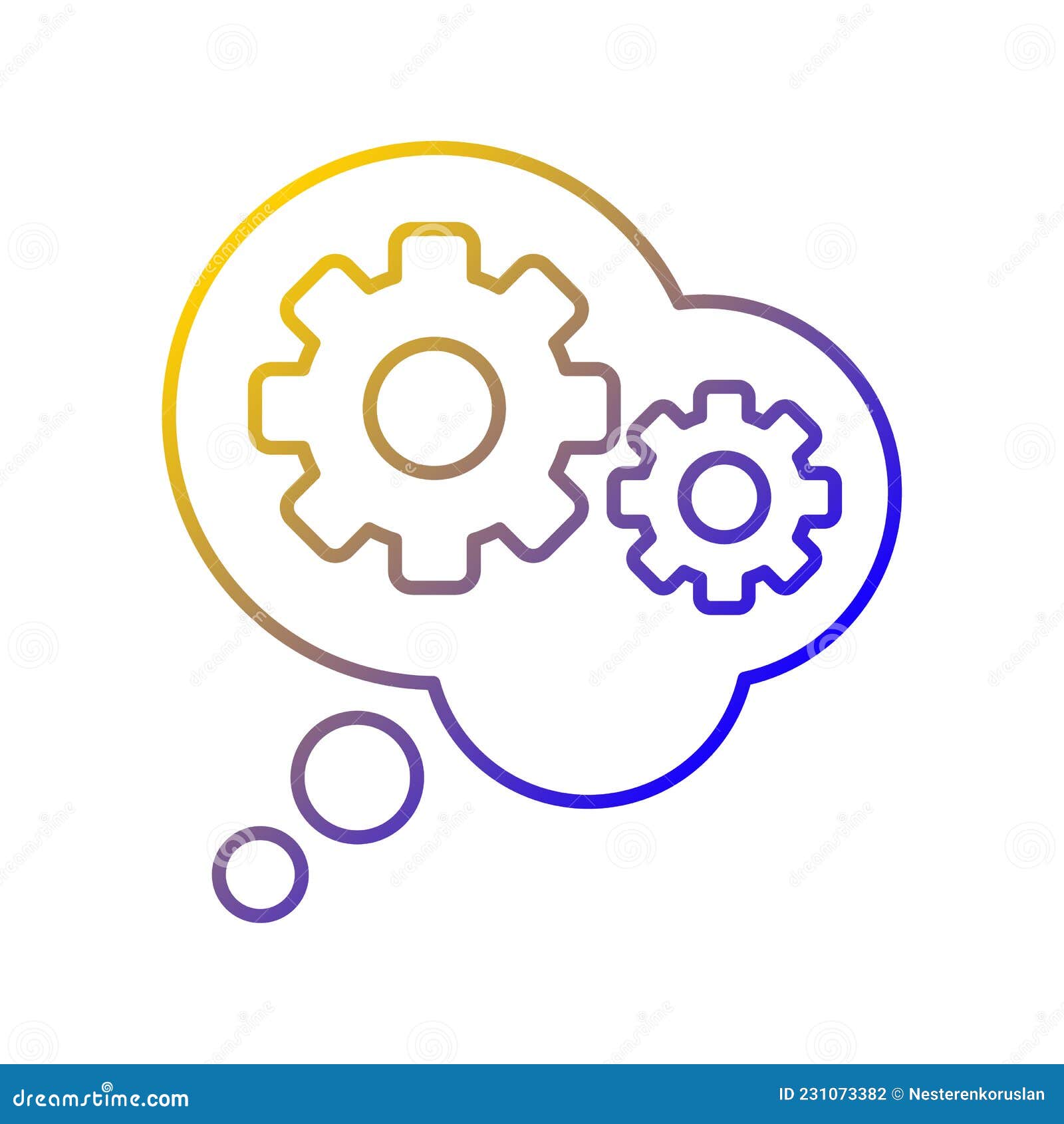 Reasoning Gradient Linear Vector Icon Stock Vector - Illustration of ...