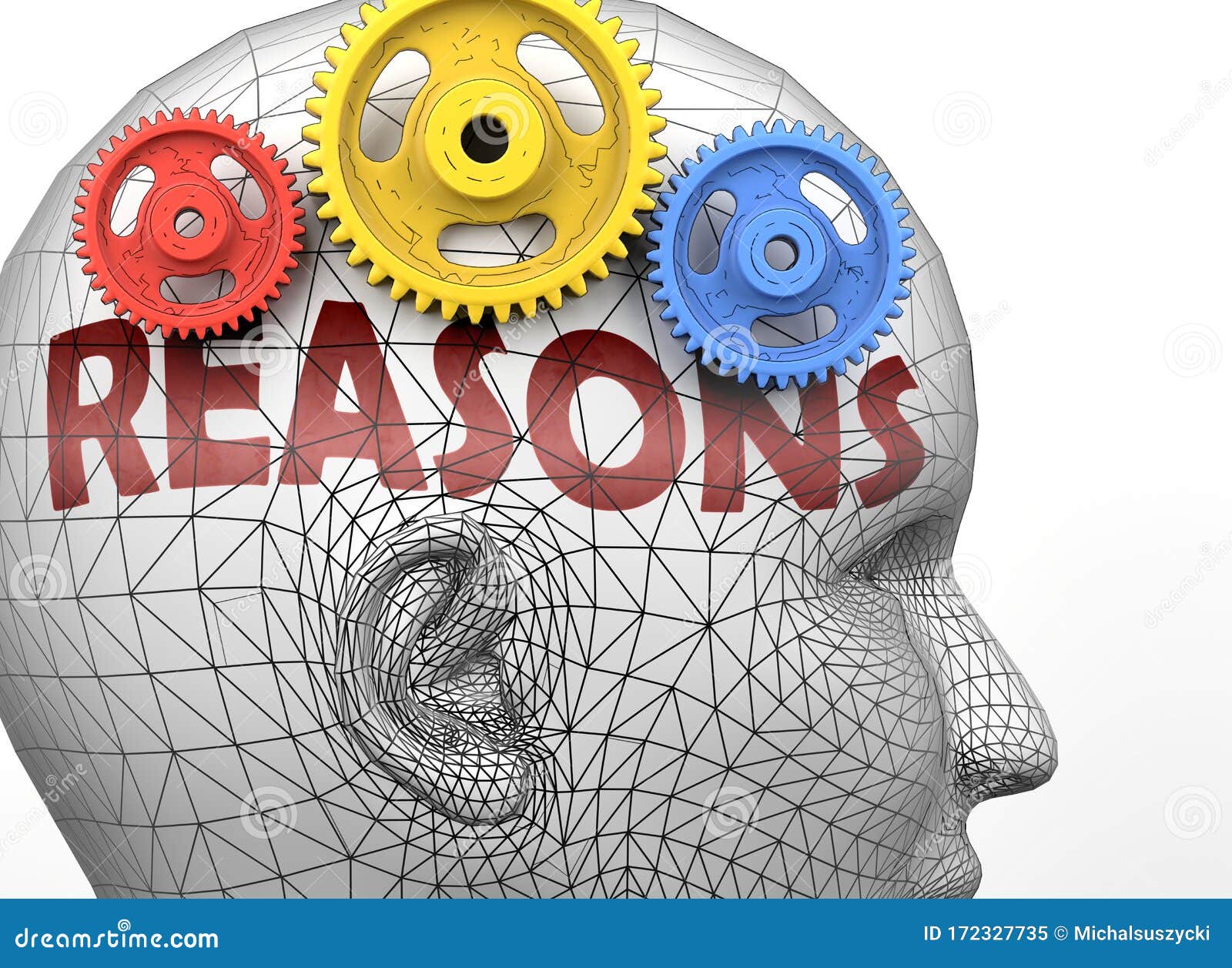Reasons and Human Mind - Pictured As Word Reasons Inside a Head To ...