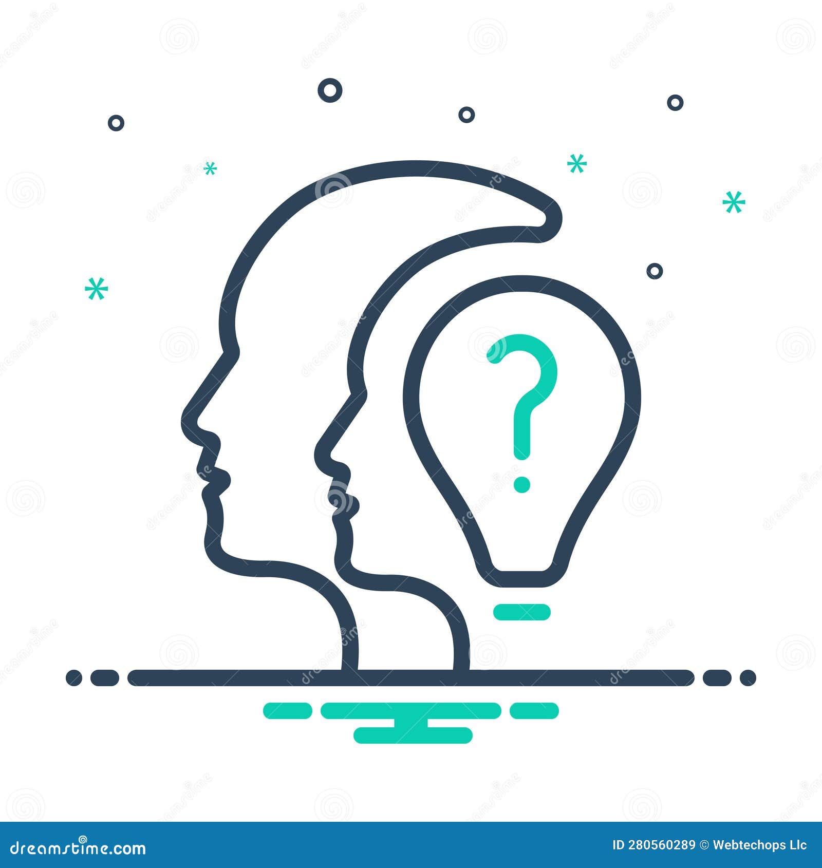 Mix Icon for Reasons, Cause and Doubt Stock Vector - Illustration of ...