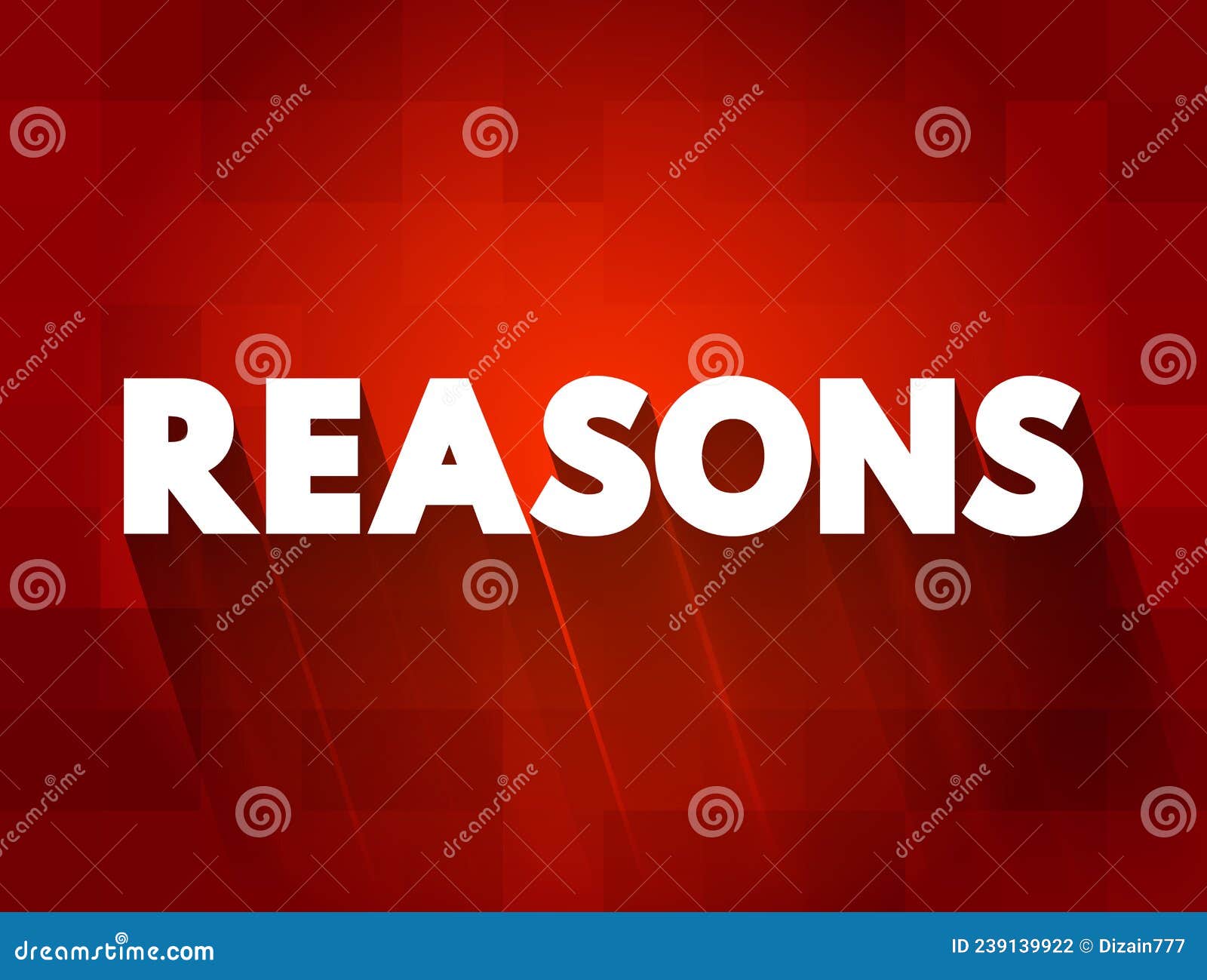 Reasons Text Quote, Concept Background Stock Illustration ...