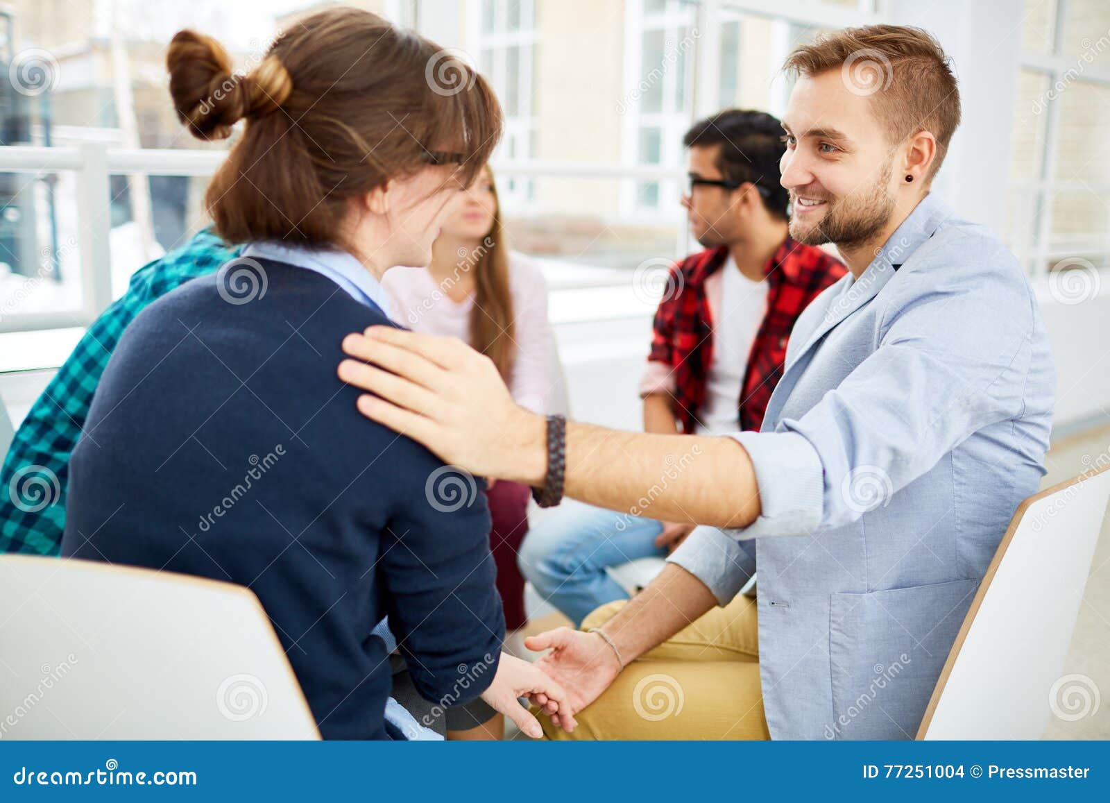 Reassuring girl stock photo. Image of women, trust, student - 77251004
