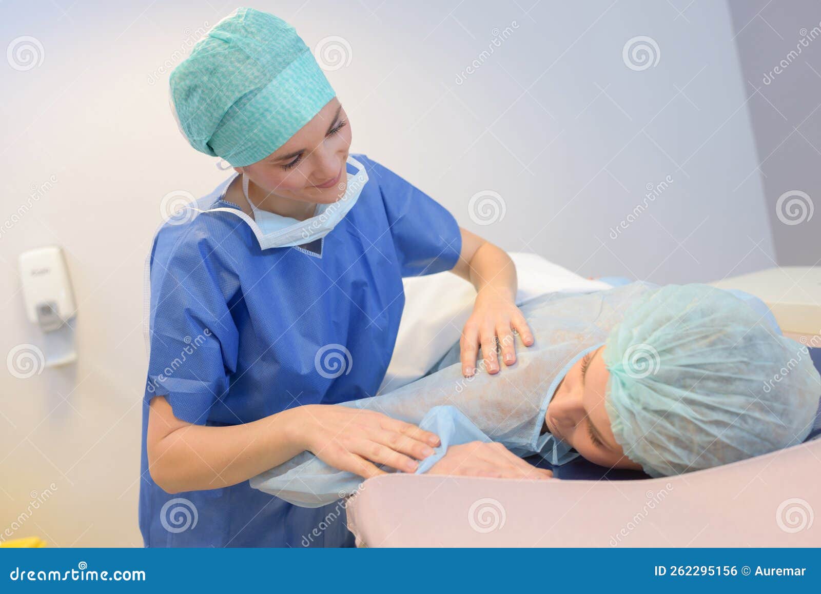 They reassuring patient stock photo. Image of clinic - 262295156