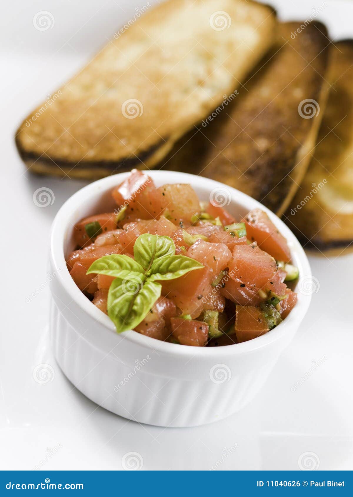 Reasy to eat bruschetta stock photo. Image of appetizer - 11040626