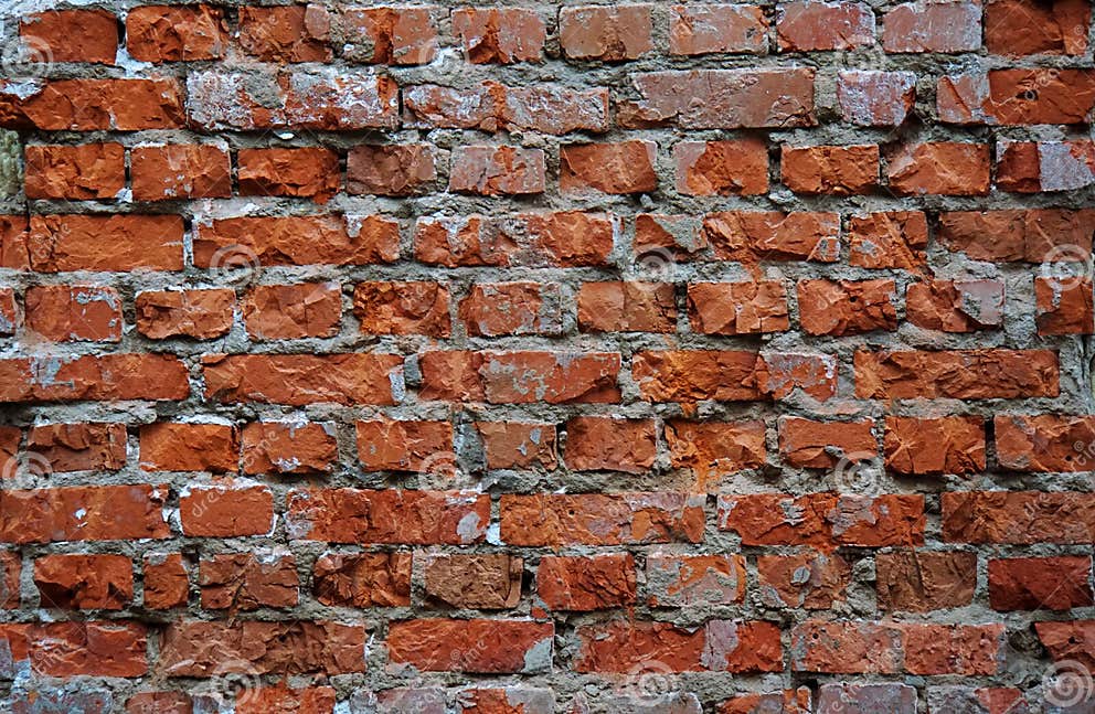 Reb brick wall stock photo. Image of design, retro, wallpaper - 120826176