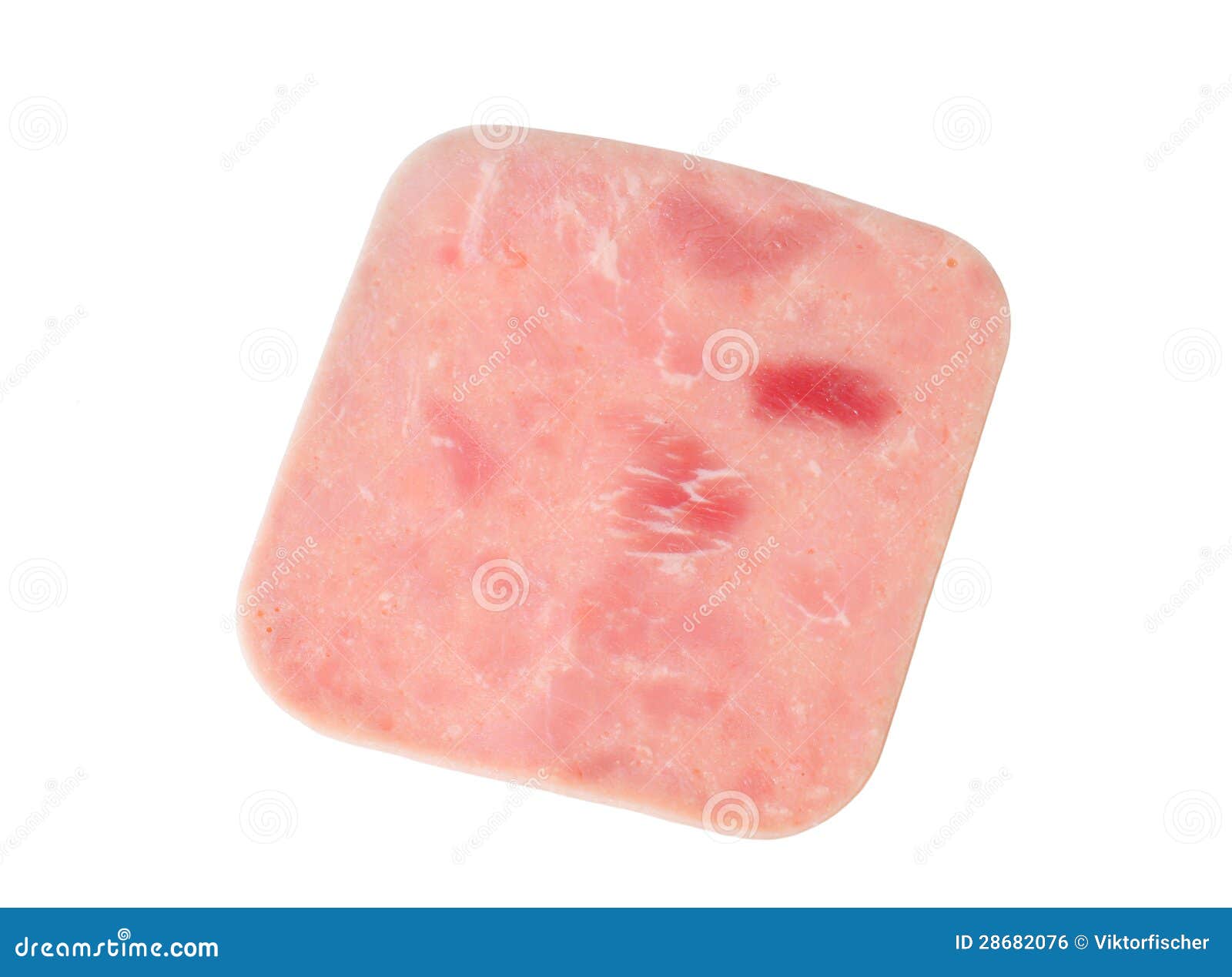 Rebanada de jamón foto de archivo. Imagen de alimento - 28682076