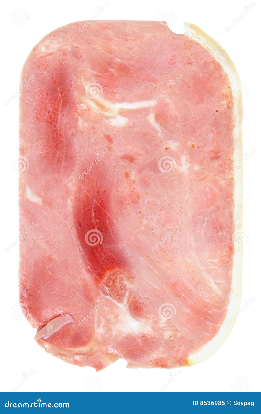 Rebanada de jamón imagen de archivo. Imagen de culinario - 8536985