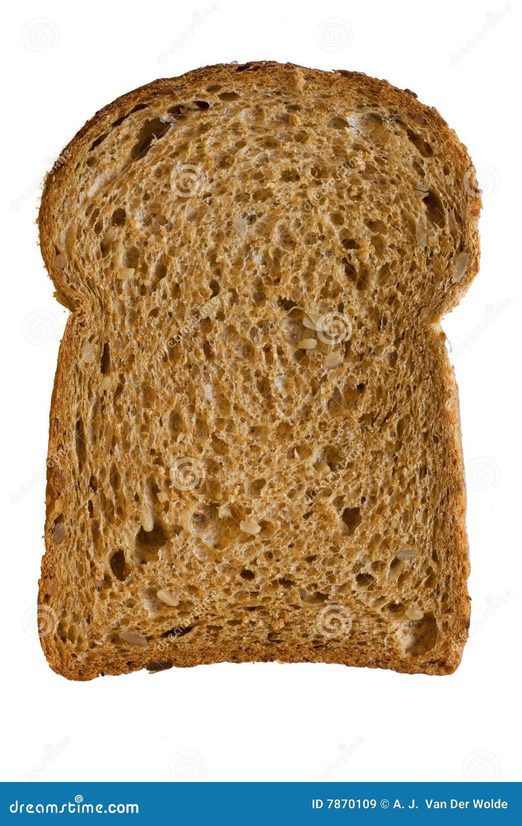 Rebanada de pan imagen de archivo. Imagen de apetito, diario - 7870109