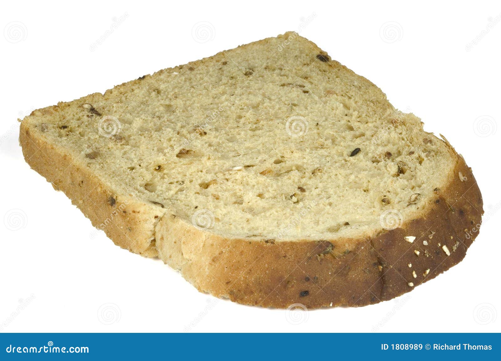 Rebanada De Pan Aislada Con El Camino De Recortes Imagen de archivo ...