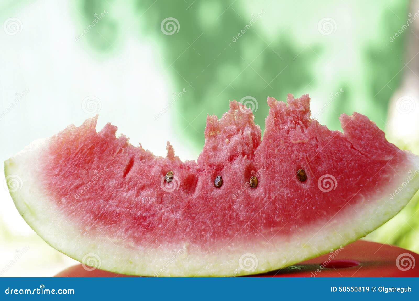 Rebanada de sandía imagen de archivo. Imagen de frescura - 58550819