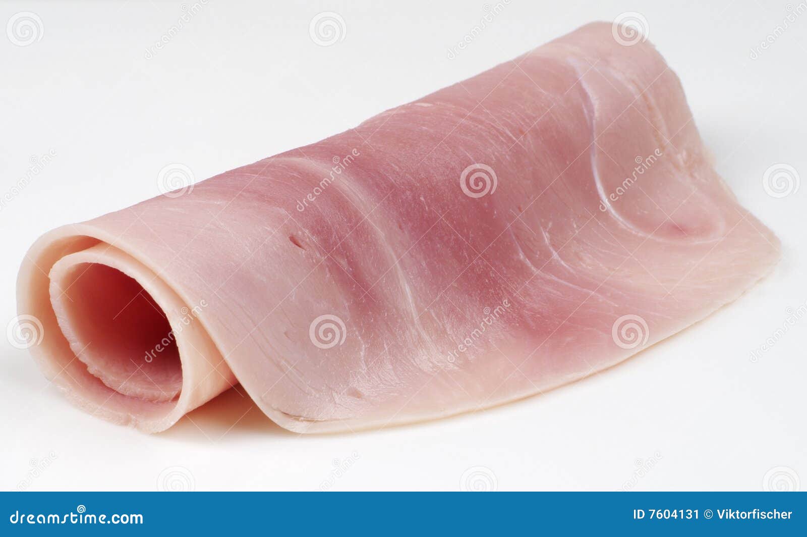 Rebanada rodada de jamón imagen de archivo. Imagen de delicatessen ...