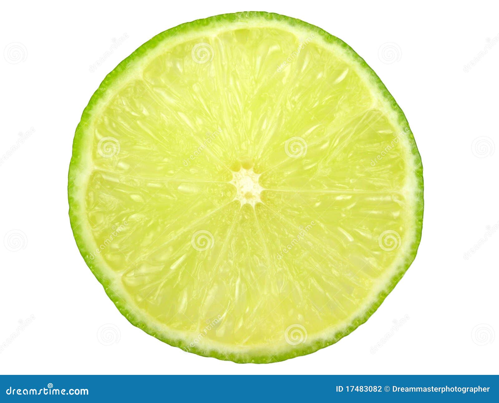Rebanada verde del limón foto de archivo. Imagen de verde - 17483082