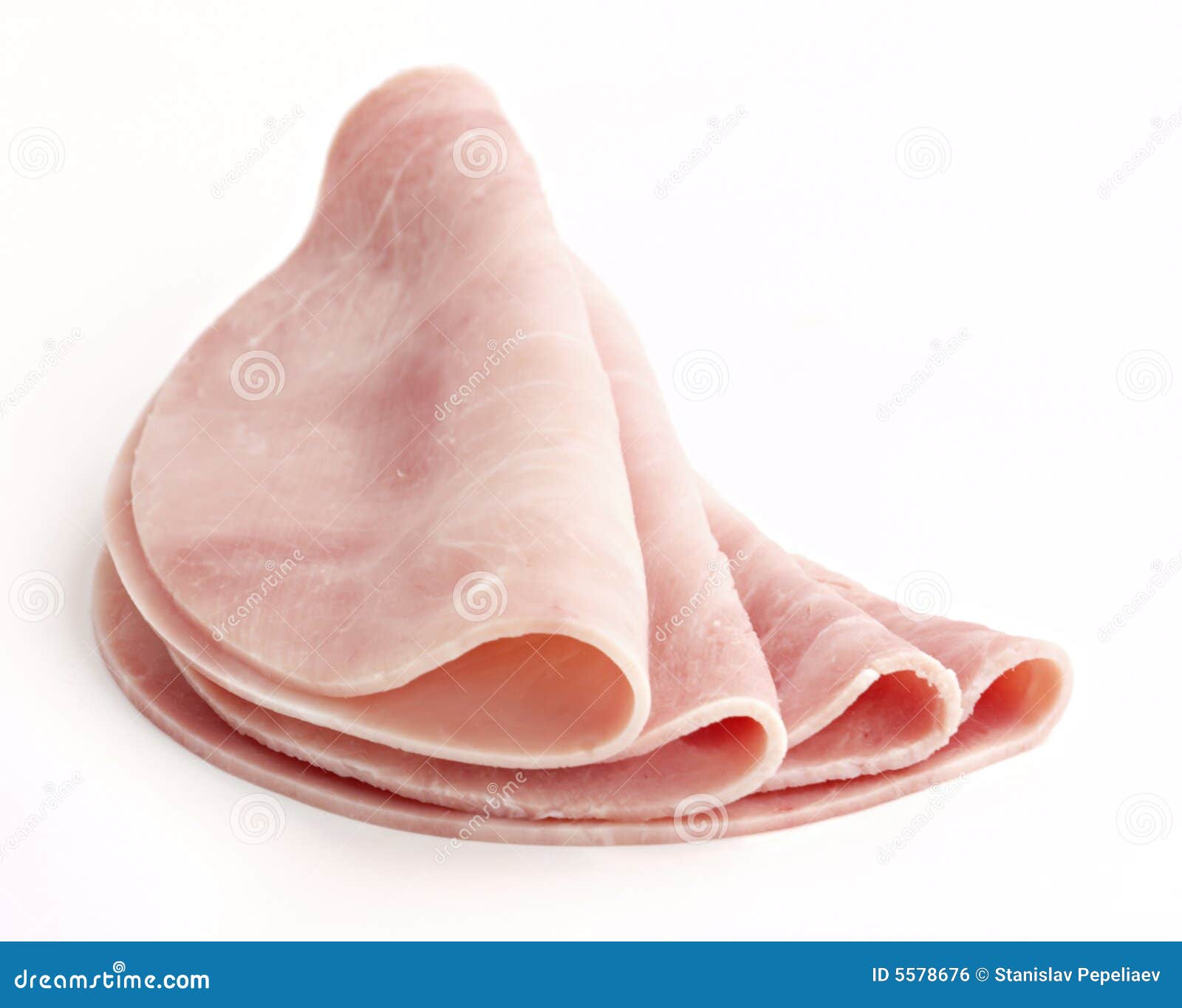 Rebanadas de jamón foto de archivo. Imagen de carne, arreglado - 5578676