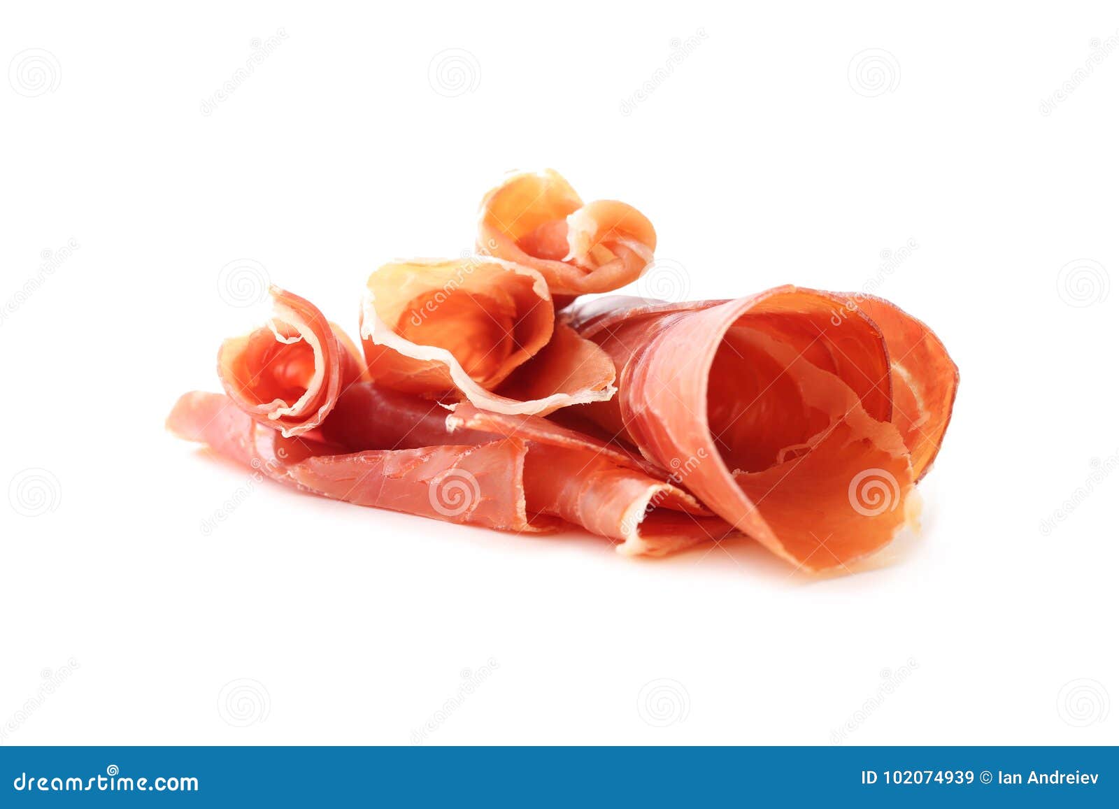 Rebanadas de Jamon imagen de archivo. Imagen de delicadeza - 102074939