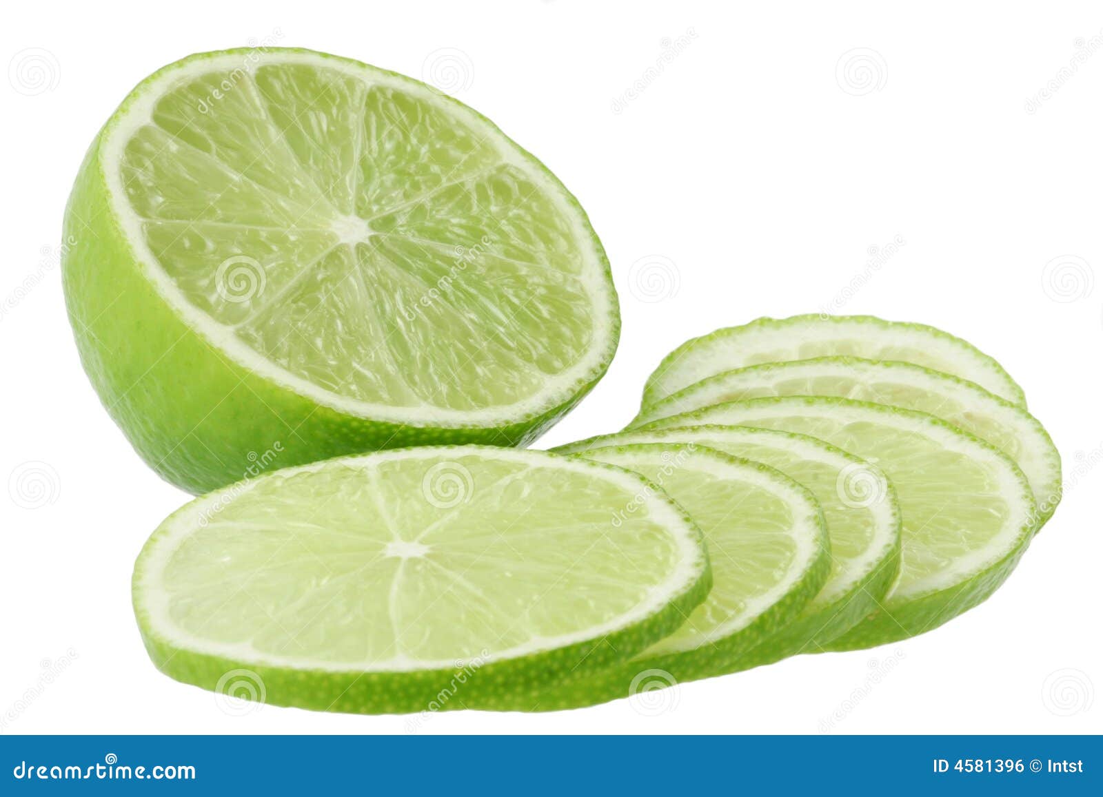 Rebanadas De La Cal Del Limón Foto de archivo - Imagen de macro ...