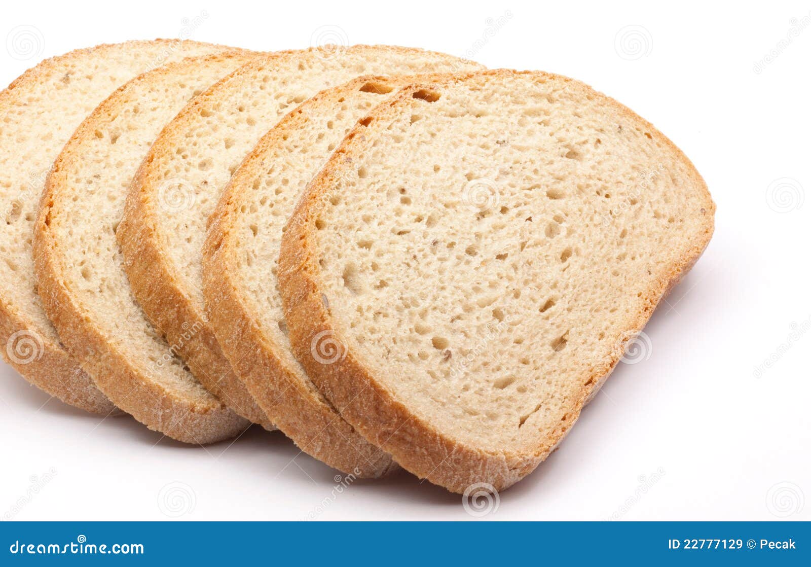 Rebanadas del pan imagen de archivo. Imagen de blanco - 22777129