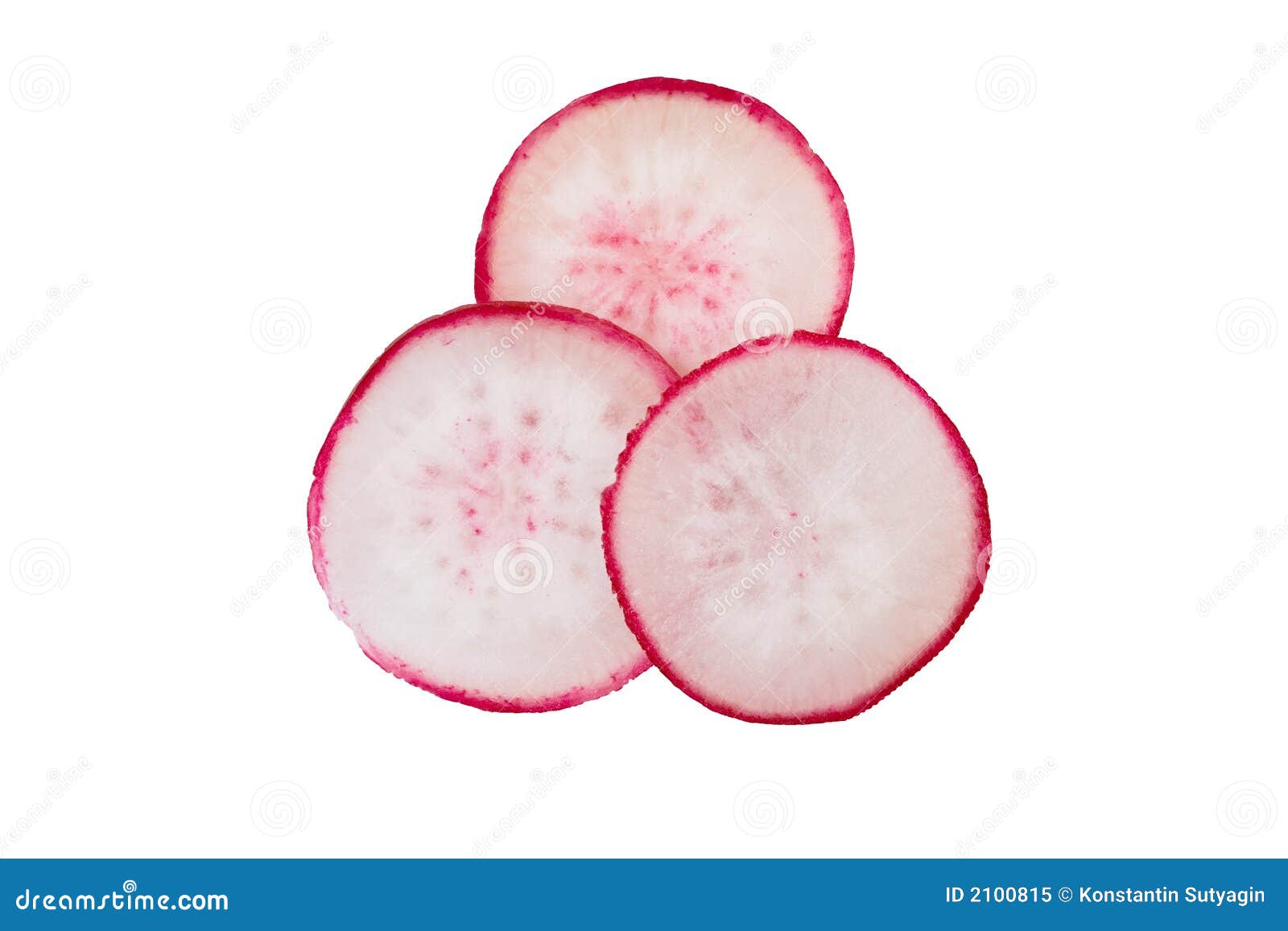 Rebanadas Del Rábano Aisladas Imagen de archivo - Imagen de formas ...