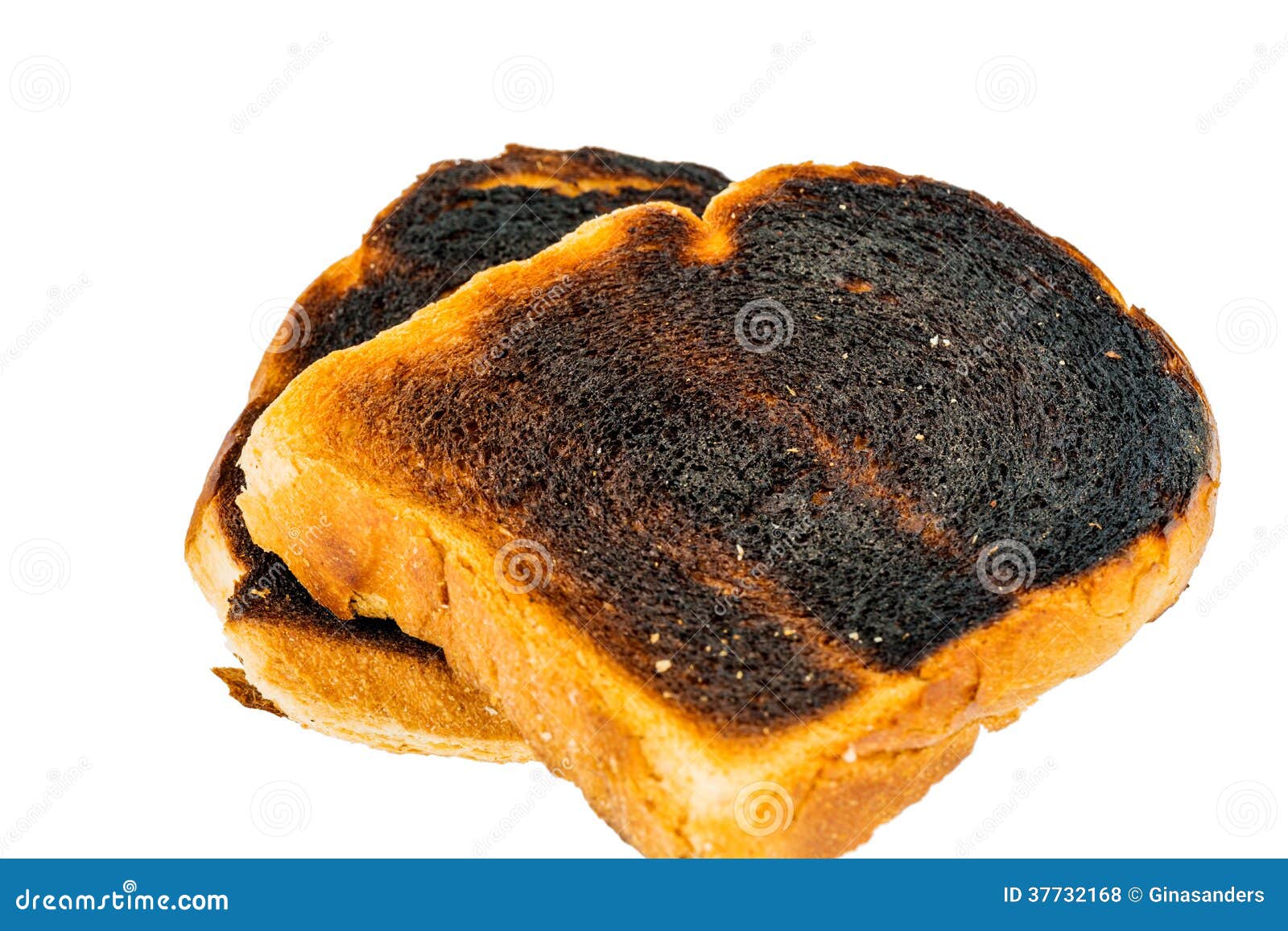 Rebanadas Quemadas Del Pan De La Tostada Foto de archivo - Imagen de ...