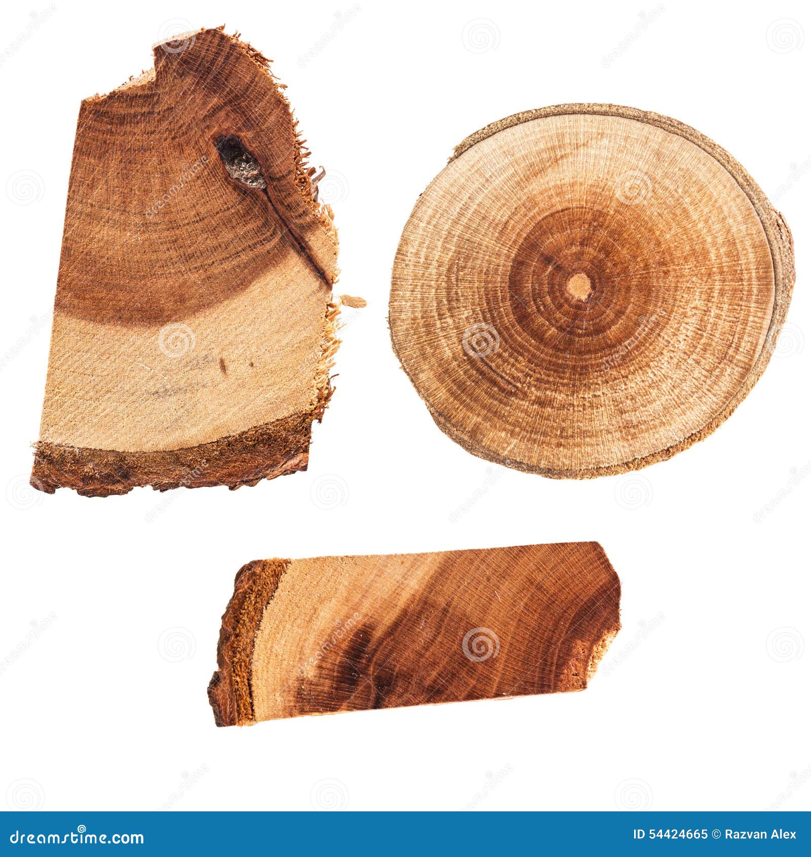 Rebanadas Y Trozo De Madera Imagen de archivo - Imagen de bosque ...