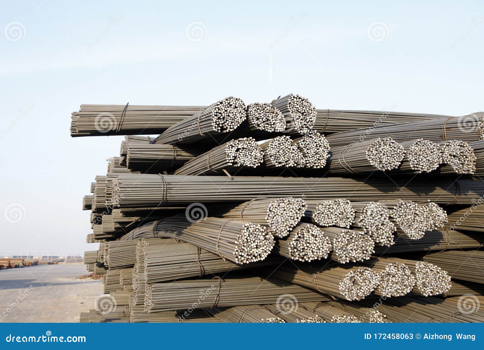 Rebar stock image. Image of stack, rebar, equipment - 172458063