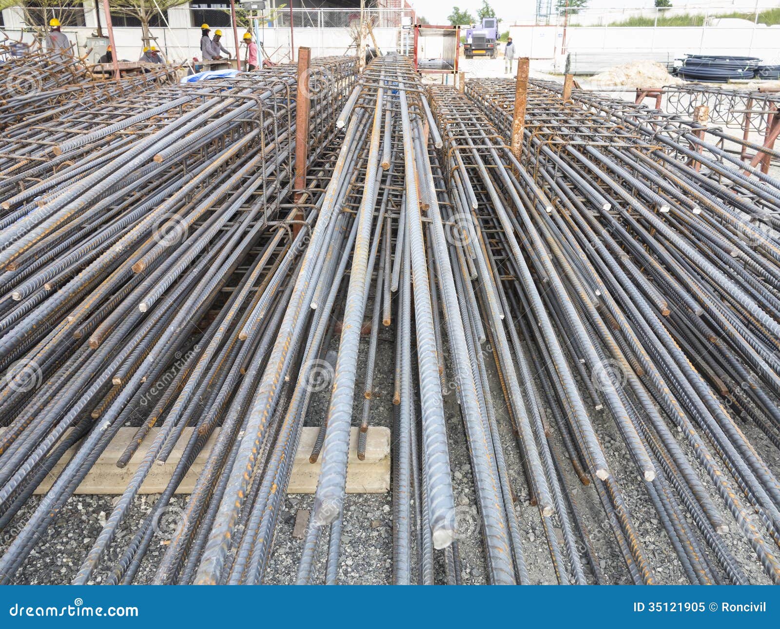 Rebar stock image. Image of perspective, construct, batch - 35121905
