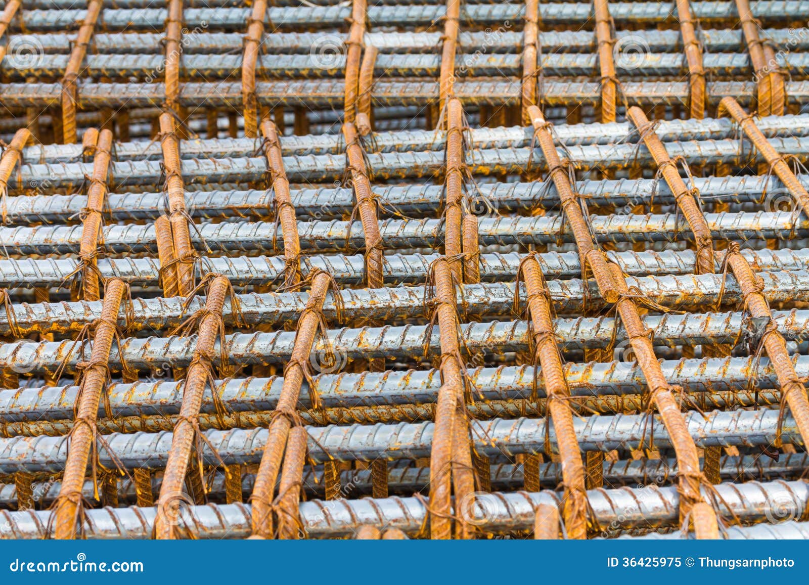 Rebar at construction site stock image. Image of construction - 36425975