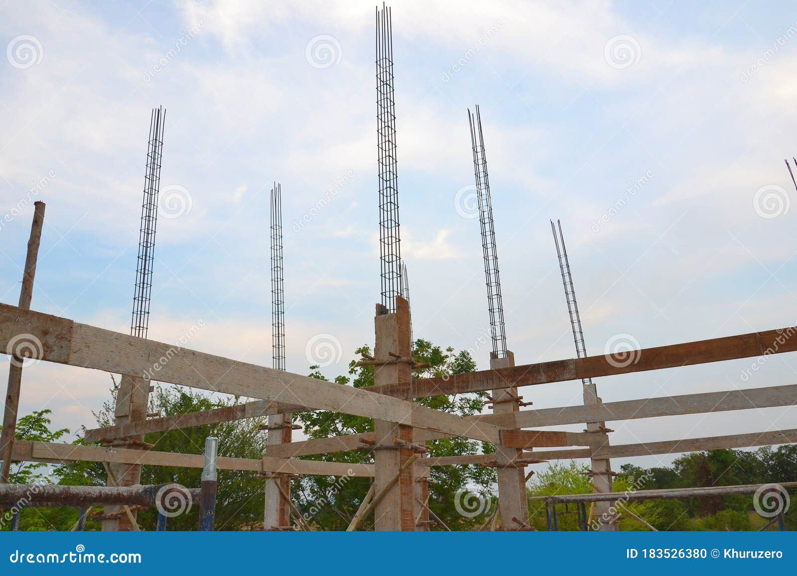 Rebar And Formwork For Beam And Column Stock Photography ...