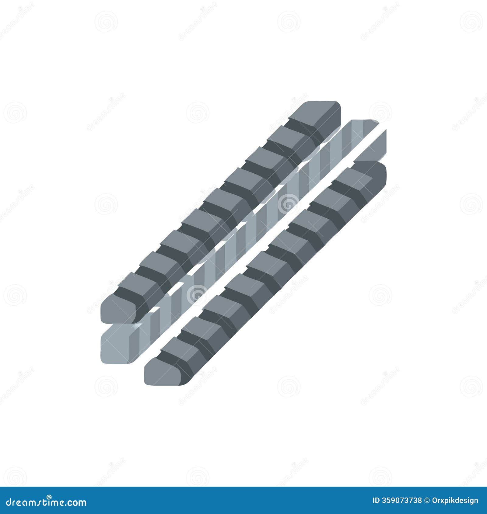 Rebar Icon for Structural Support Stock Illustration - Illustration of ...