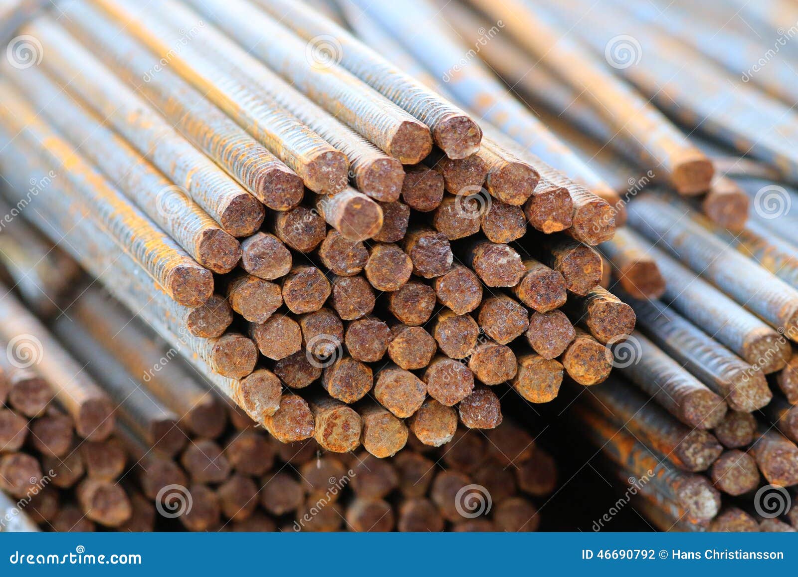 Rebar stock photo. Image of construction, factory, heavy - 46690792