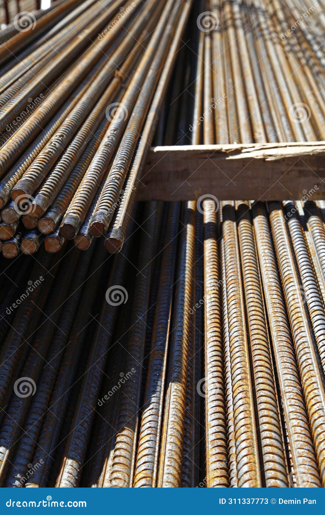 Rebar Organised at the Construction Site Stock Image - Image of place ...