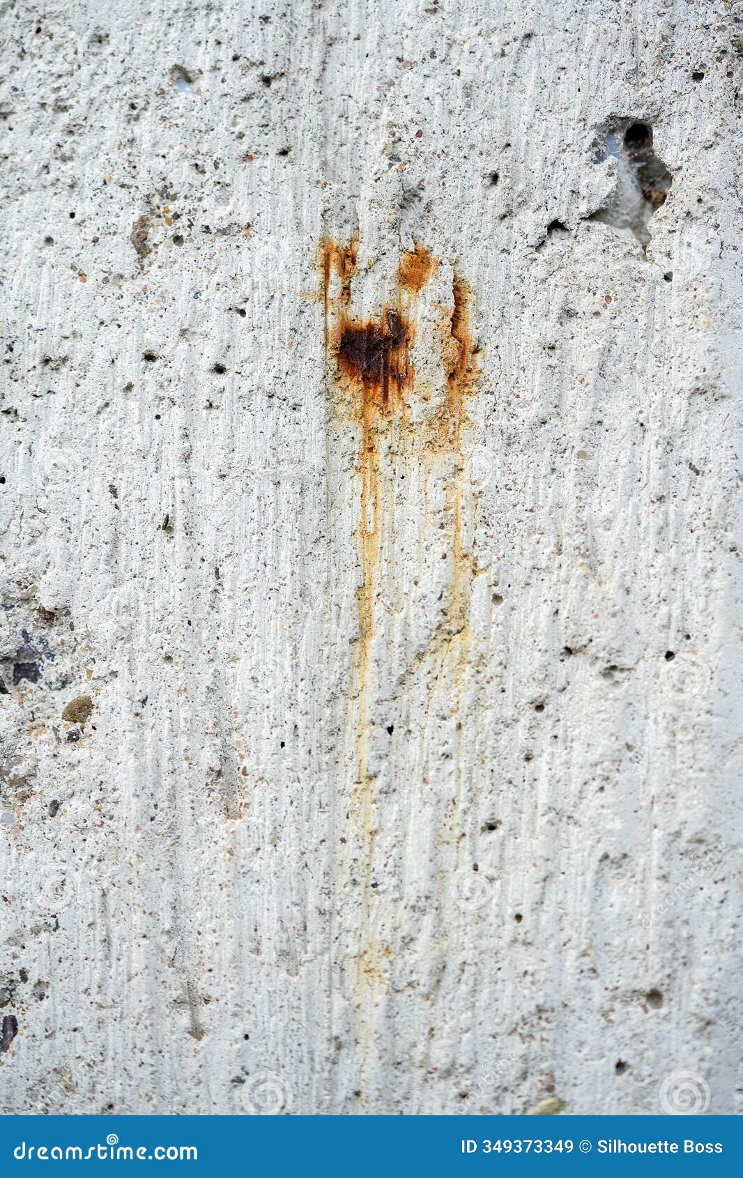Rebar Rust on Concrete Weathered, Rust Stains on a Concrete Surface ...