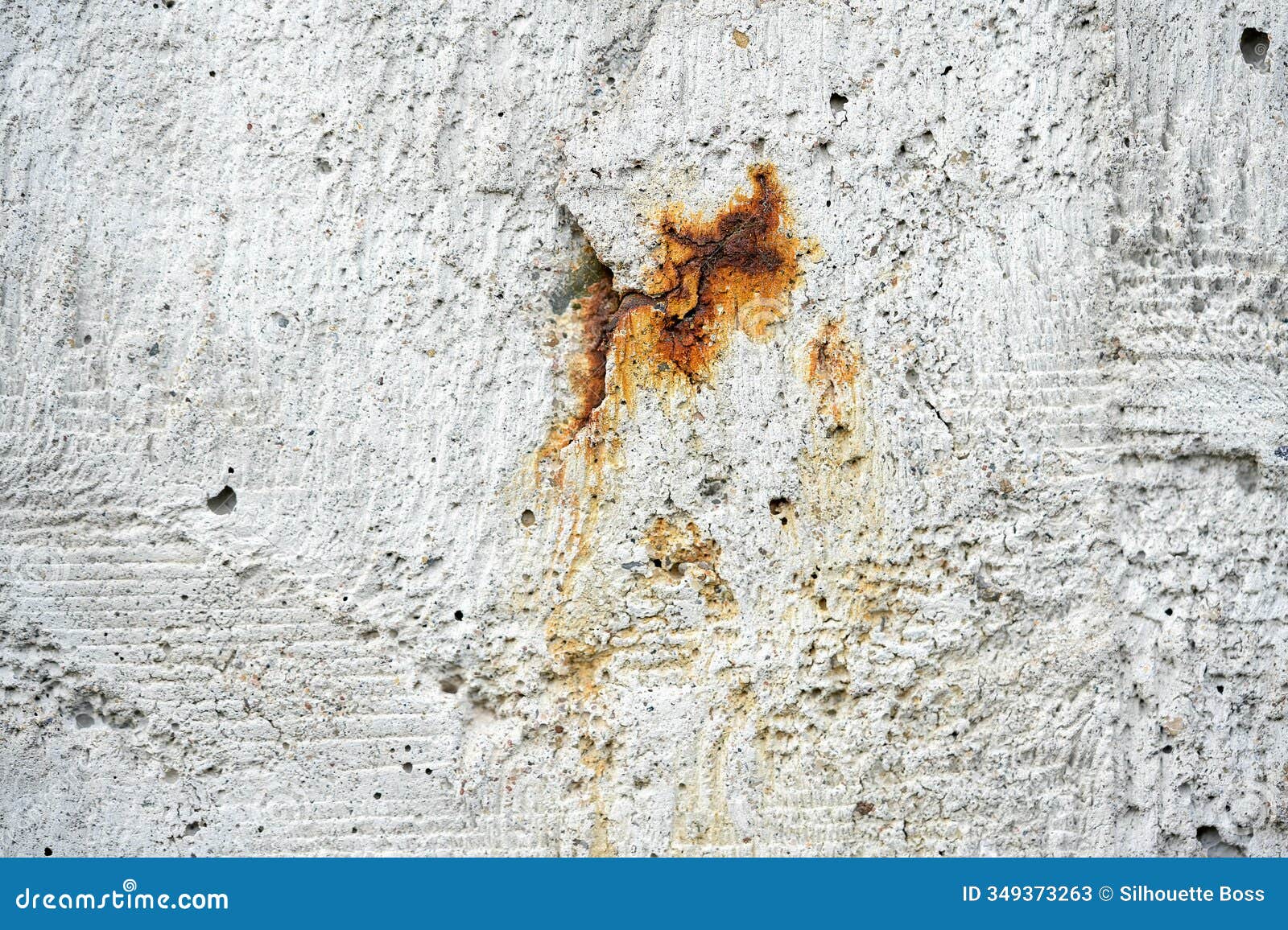 Rebar Rust on Concrete Weathered, Rust Stains on a Concrete Surface ...