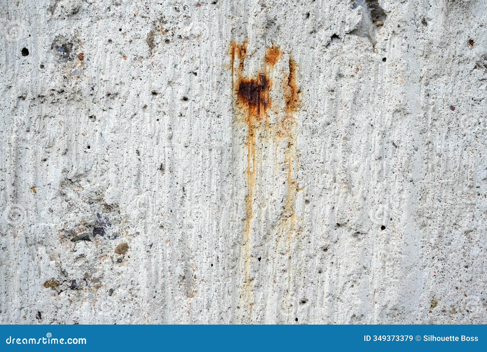Rebar Rust on Concrete Weathered, Rust Stains on a Concrete Surface ...