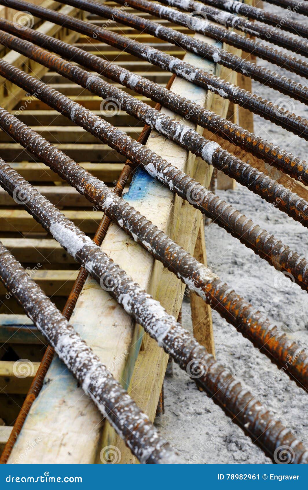 Rebar steel stock image. Image of rebar, fixing, pouring - 78982961