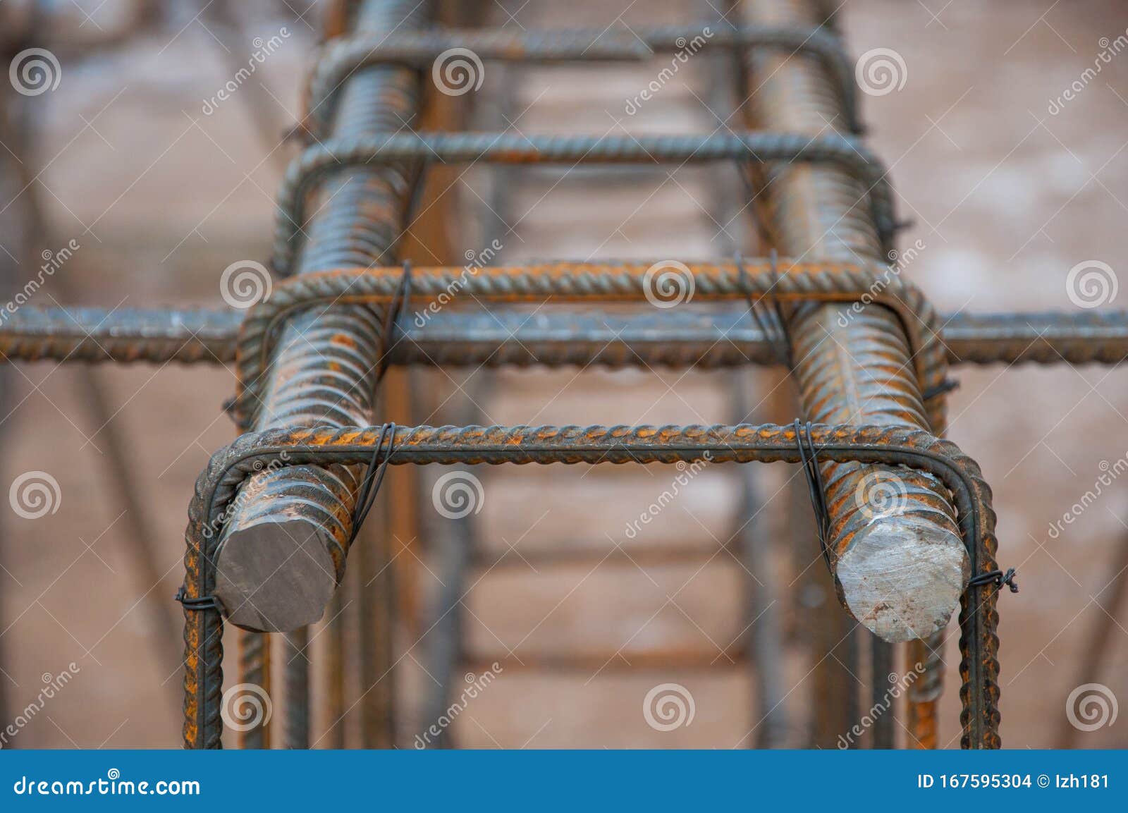 Rebars on the Construction Site. Building. the Use of Metal in Modern ...