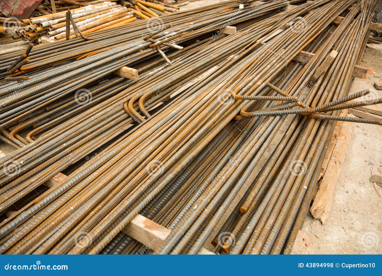Rebars stock photo. Image of iron, steel, material, industrial - 43894998