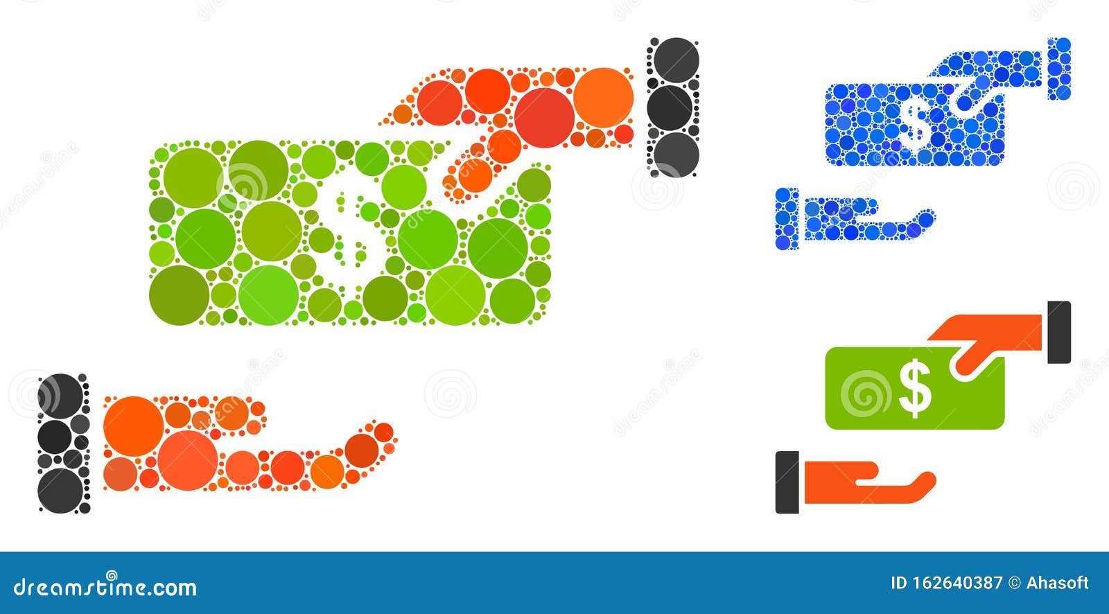 Rebate Composition Icon of Circles Stock Illustration - Illustration of ...