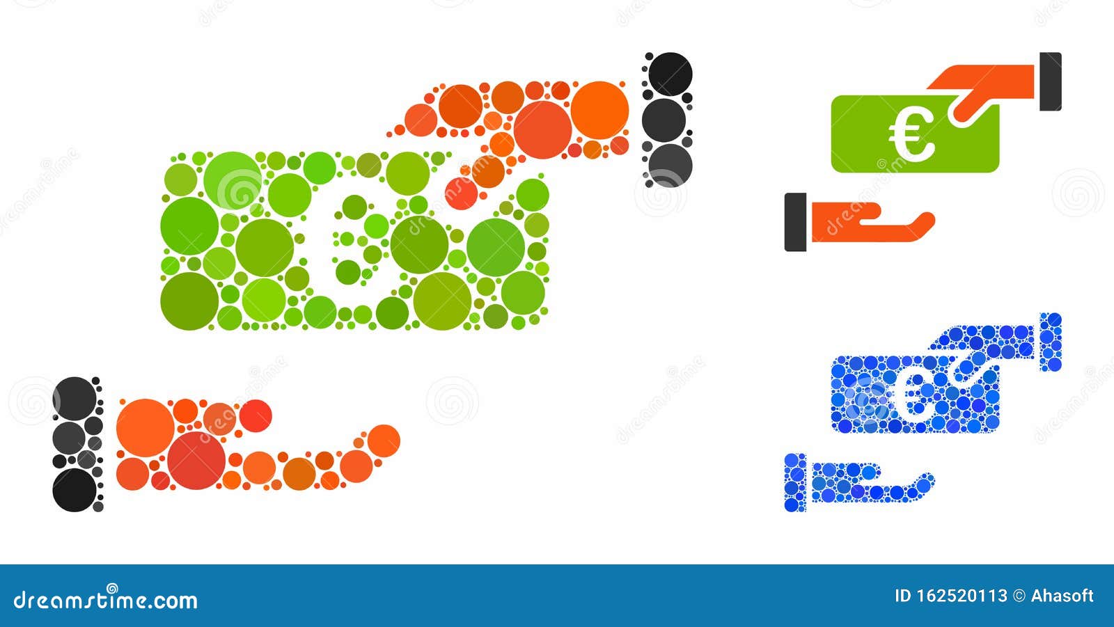 Rebate Mosaic Icon of Circle Dots Stock Vector - Illustration of figure ...