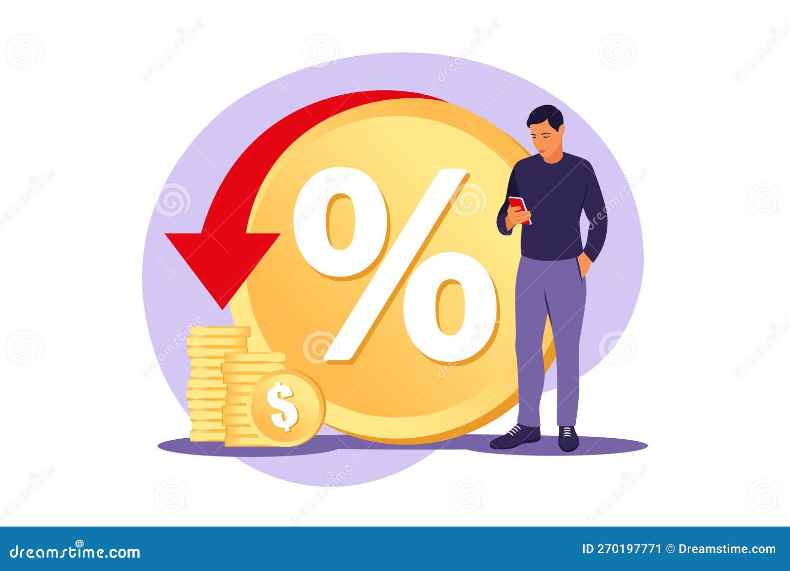 Rebate Program, Consumer Benefit, Selling Discount Concept. Money ...