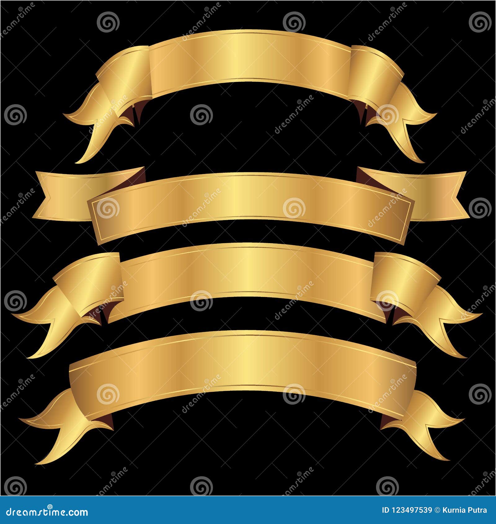 Rebbons stock vector. Illustration of rebbon, design - 123497539