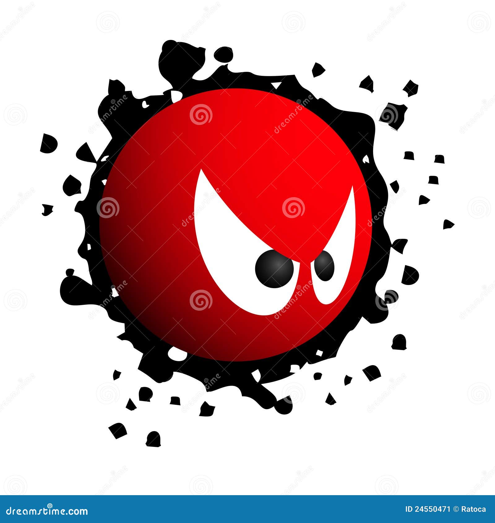 Rebel Emoticon Cartoon Vector | CartoonDealer.com #24550471