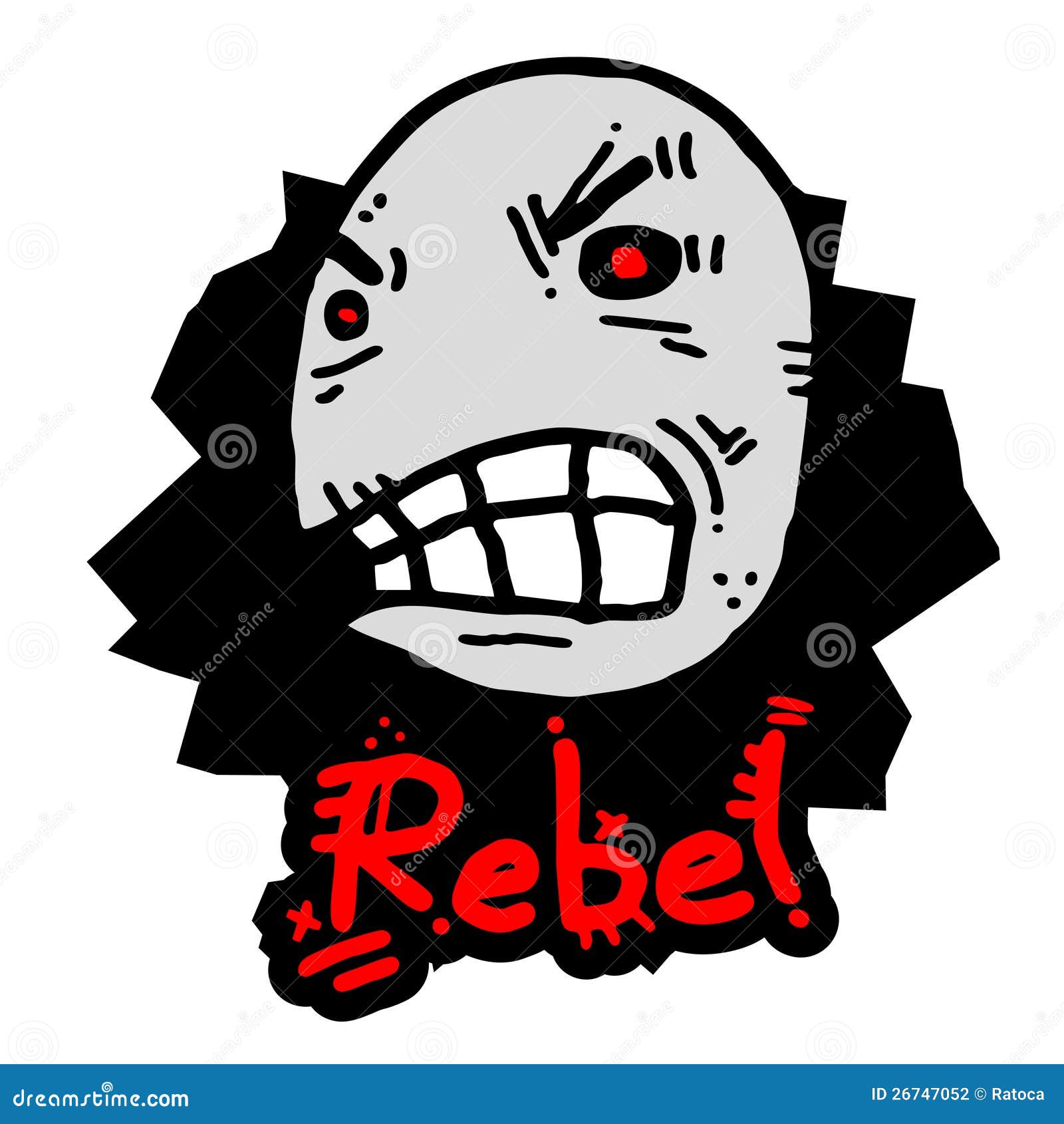 Rebel expression stock vector. Illustration of expression - 26747052