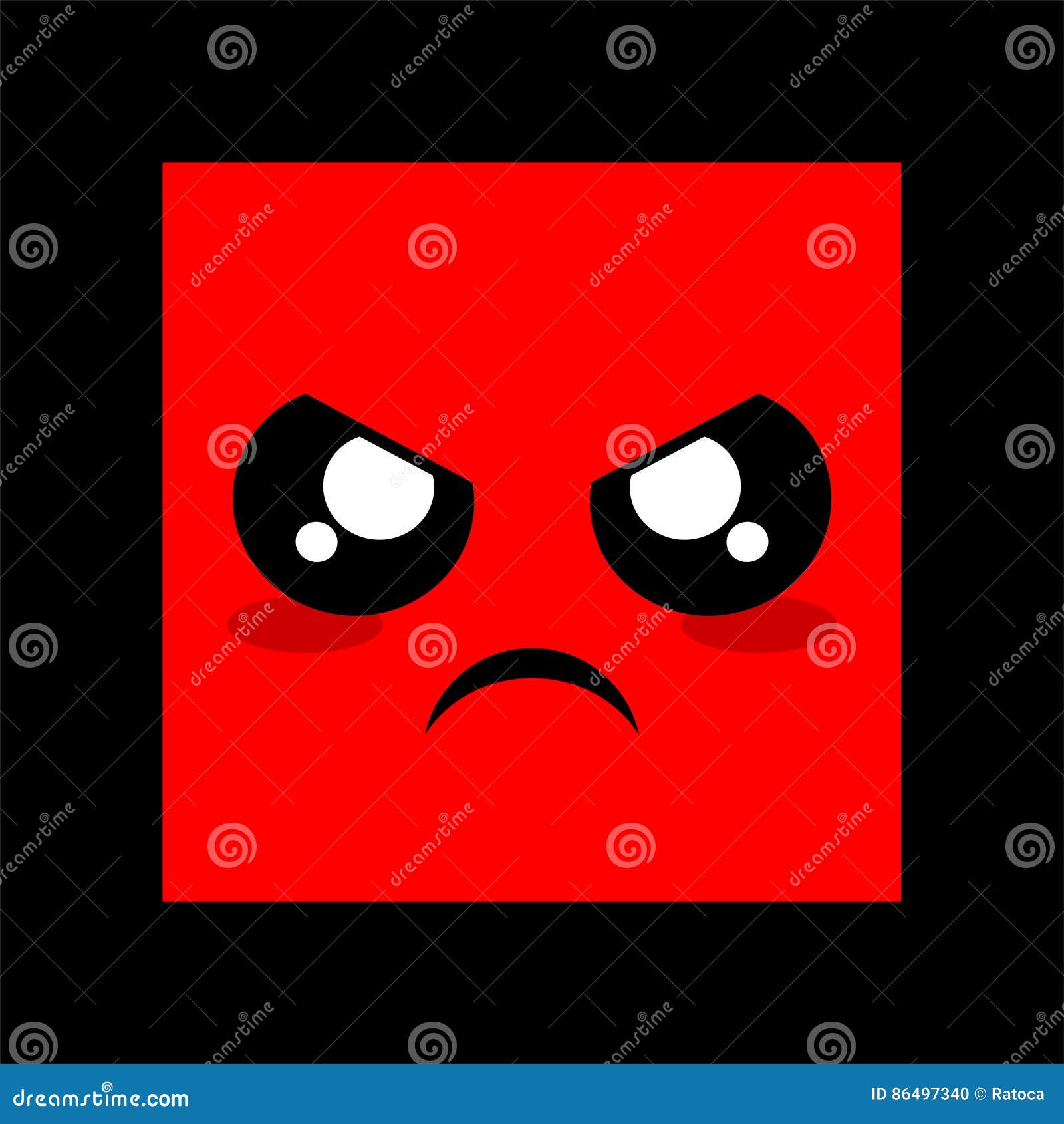 Rebel Emoticon Cartoon Vector | CartoonDealer.com #24550471