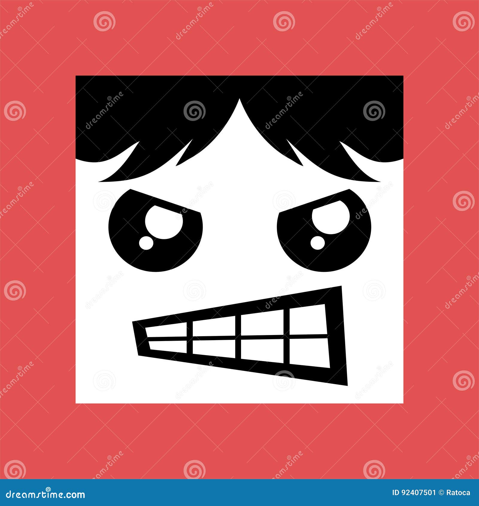 Rebel expression icon stock vector. Illustration of hand - 92407501